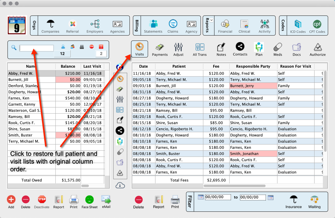 Tracking Insurance Claims - ShrinkRapt™, Manages Your Practice ...